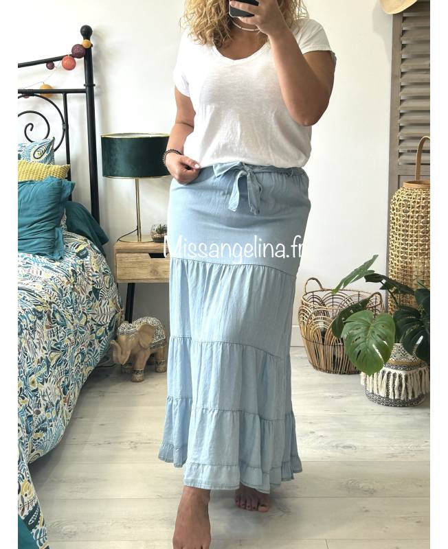 JUPE ÉVASÉE EN JEANS. ENVOI RAPIDE.
