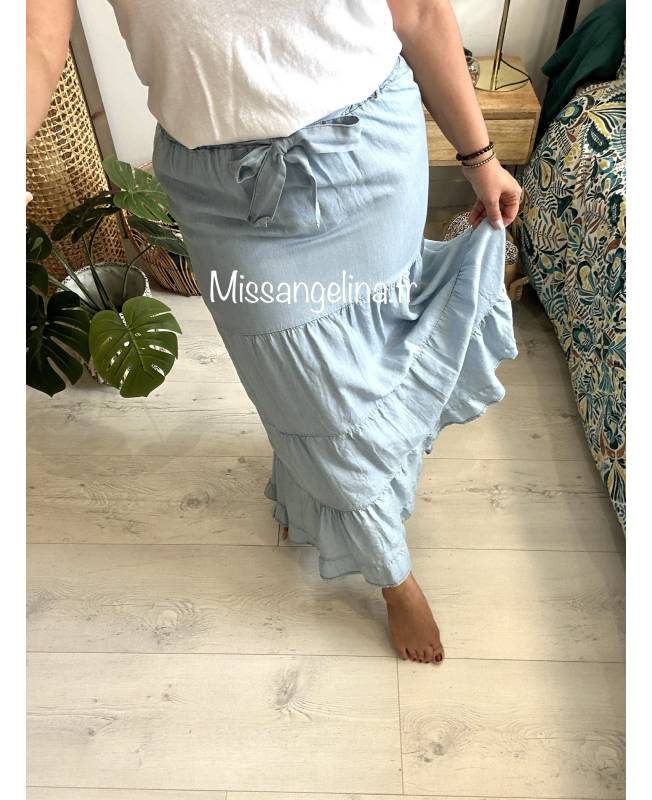 JUPE ÉVASÉE EN JEANS. ENVOI RAPIDE.